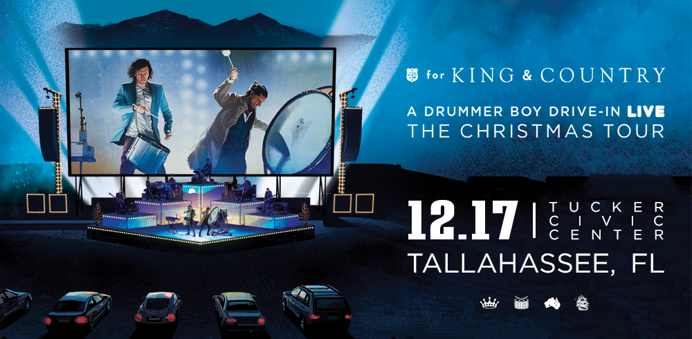 For King & Country Drive-In Live Christmas Tour | Donald L Tucker Civic ...