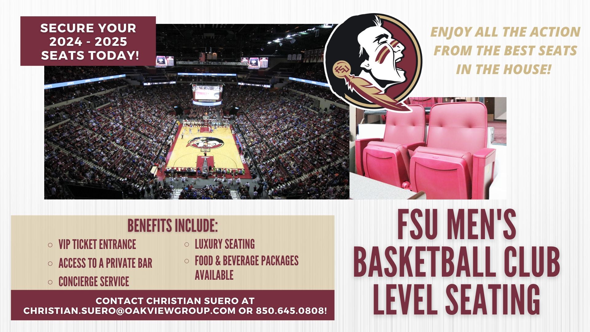 Club Seats | Donald L Tucker Civic Center