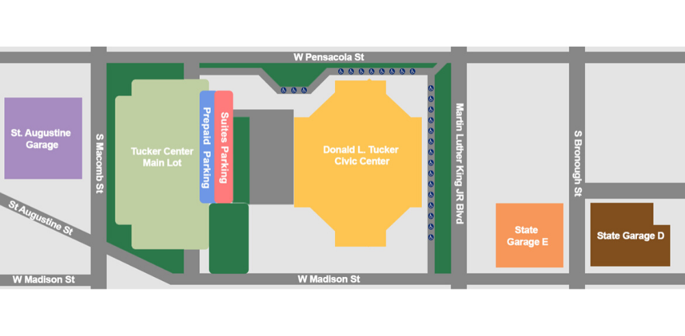 Directions & Parking | Donald L Tucker Civic Center